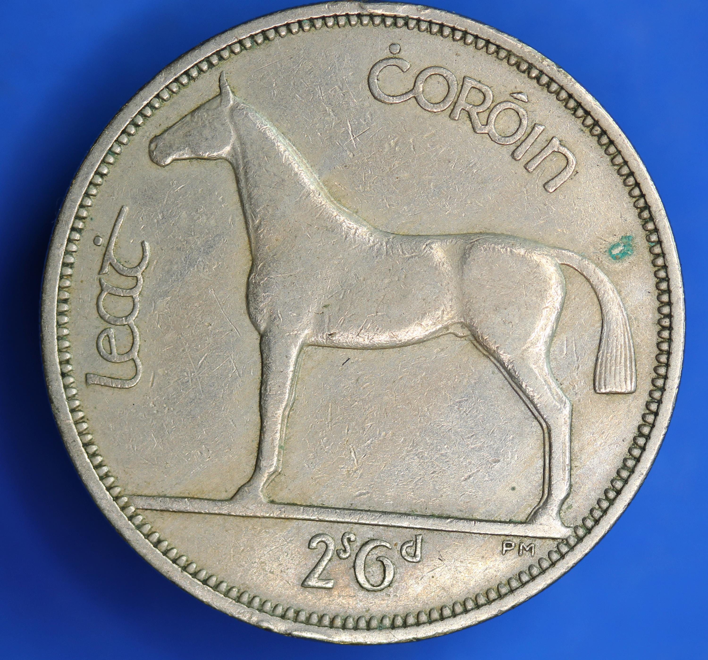GENUINE 1961 "MULE" Irish Half Crown 2/6 Ireland EIRE coin, Irish Hunt ...